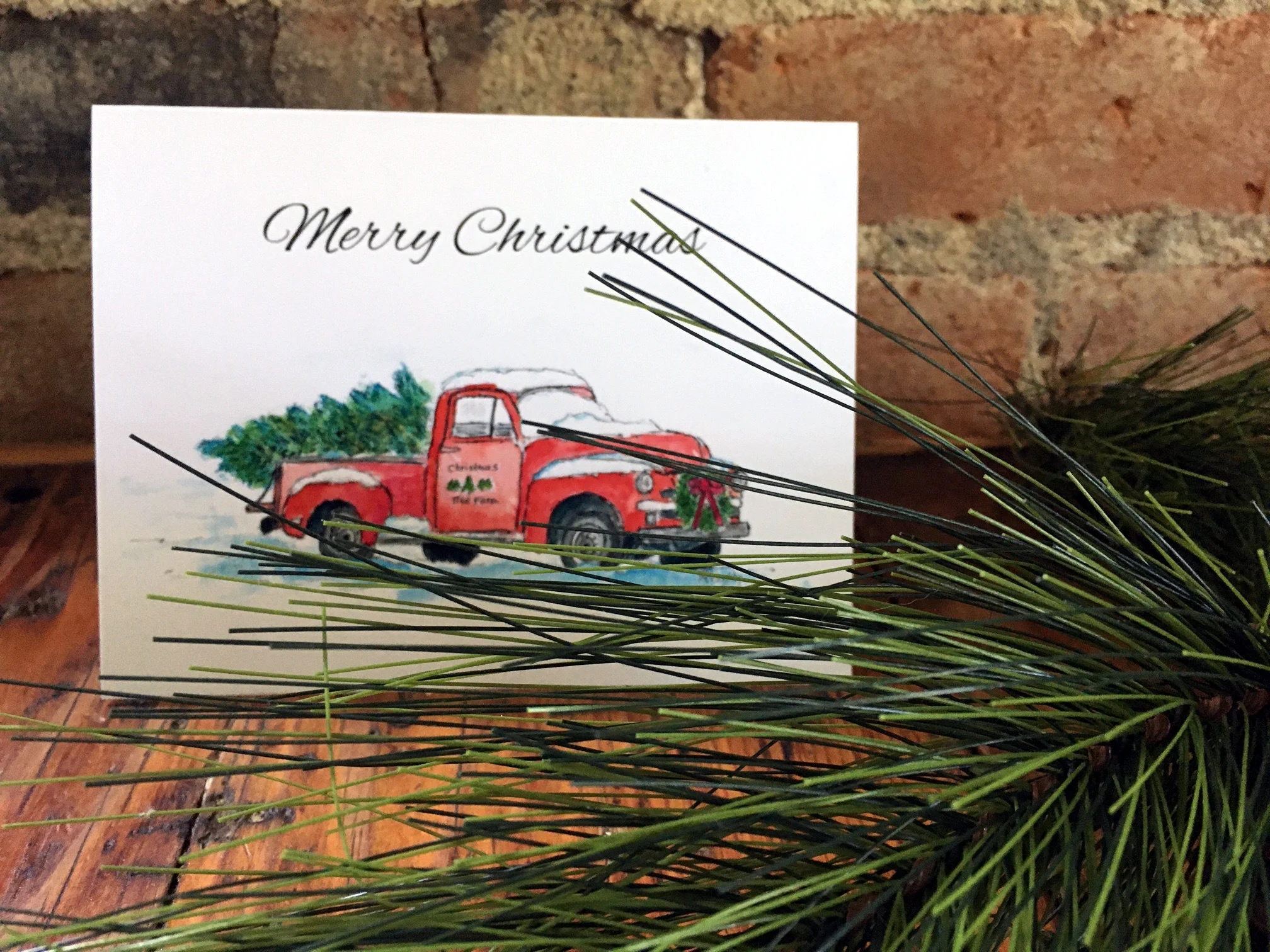 Vintage Truck with Tree - Bill Rubosky Art